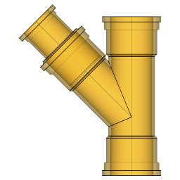 ดาวน์โหลดฟรีโมเดล 3 มิติ ท่อและข้อต่อ PP-Brown